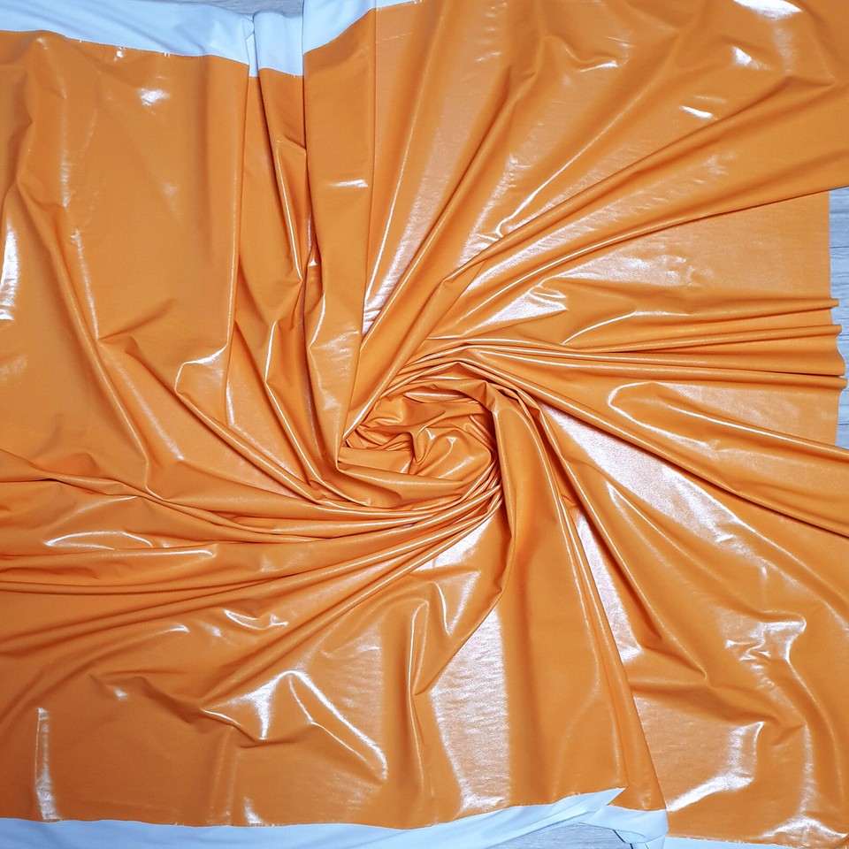 SHINY HIGH GLOSS PVC STRETCH RUBBER VINYL PLEATHER GOTH FETISH CLOTH ...