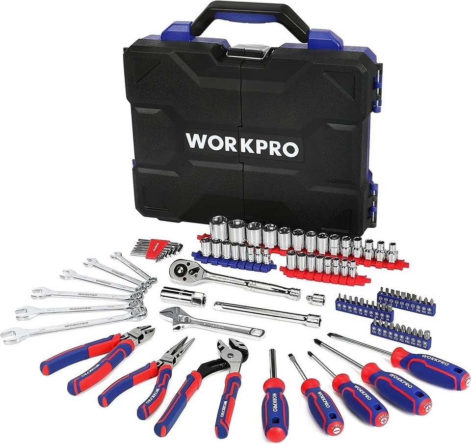 87 Piece Mechanic Tool Set Household Hand Tool Set General Auto Repair ...