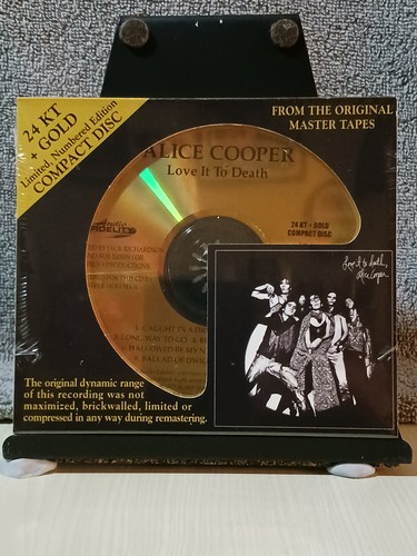 ALICE COOPER "LOVE IT TO DEATH" *SEALED* AUDIO FIDELITY 24K GOLD CD LOW ...