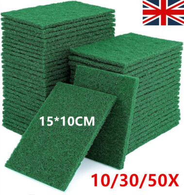 10-50X Sponge Scourers Professional Heavy Duty Catering Washing Up ...