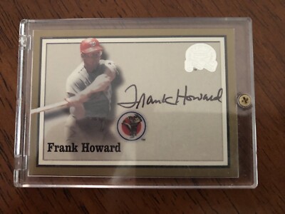 2000 FLEER FRANK HOWARD AUTOGRAPH GREATS OF THE GAME AUTO WASHINGTON ...