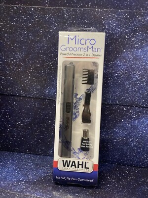Wahl Micro GroomsMan Personal 2 in 1 Trimmer & Detailer - Stainless ...