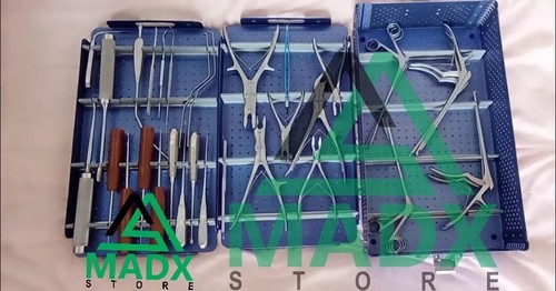 Lumbar Spine Neurosurgical Instruments Set For Spinal Fixation With ...