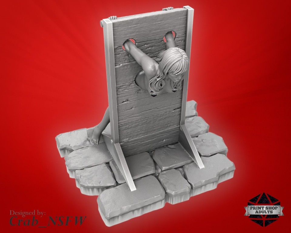 Bdsm Pillory Miniature Dungeon of Pleasure Figure Nsfw Erotic Gift 75mm ...