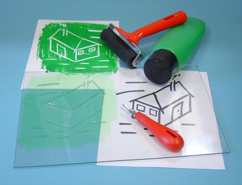 Lino Block Printing Tile Clear Transparent Soft Cut Easy Carve Polymer Board | eBay