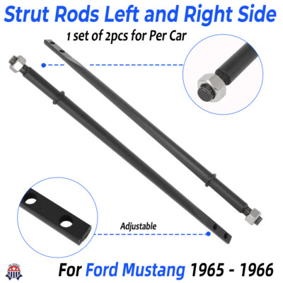 For 1965 - 1966 Ford Mustang Strut Rods Left & Right Sides Suspension ...