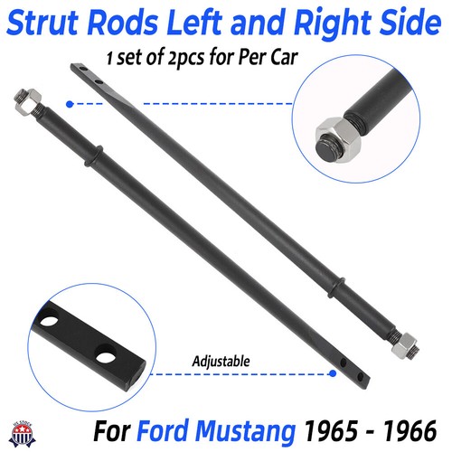For 1965 - 1966 Ford Mustang Strut Rods Left & Right Sides Suspension ...
