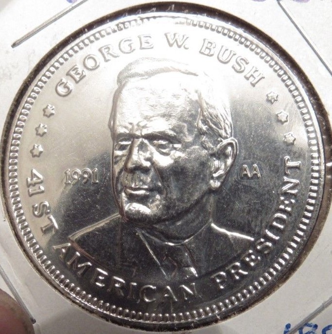 1991 George W. Bush 41st American President Token | eBay
