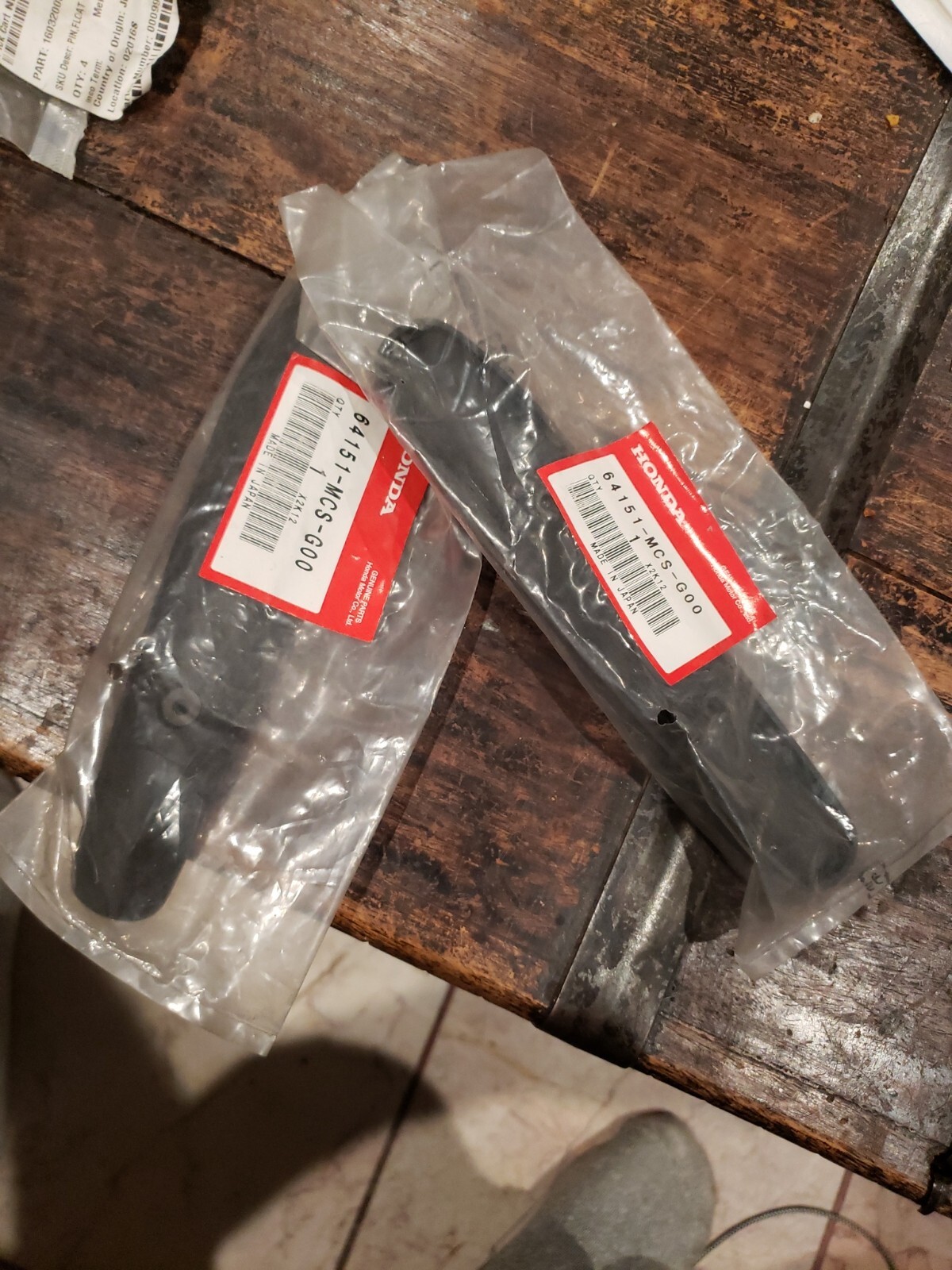HONDA GENUINE PARTS WIND SCREEN COVER PART # 64151-MCS-G00 " LOT OF TWO ...