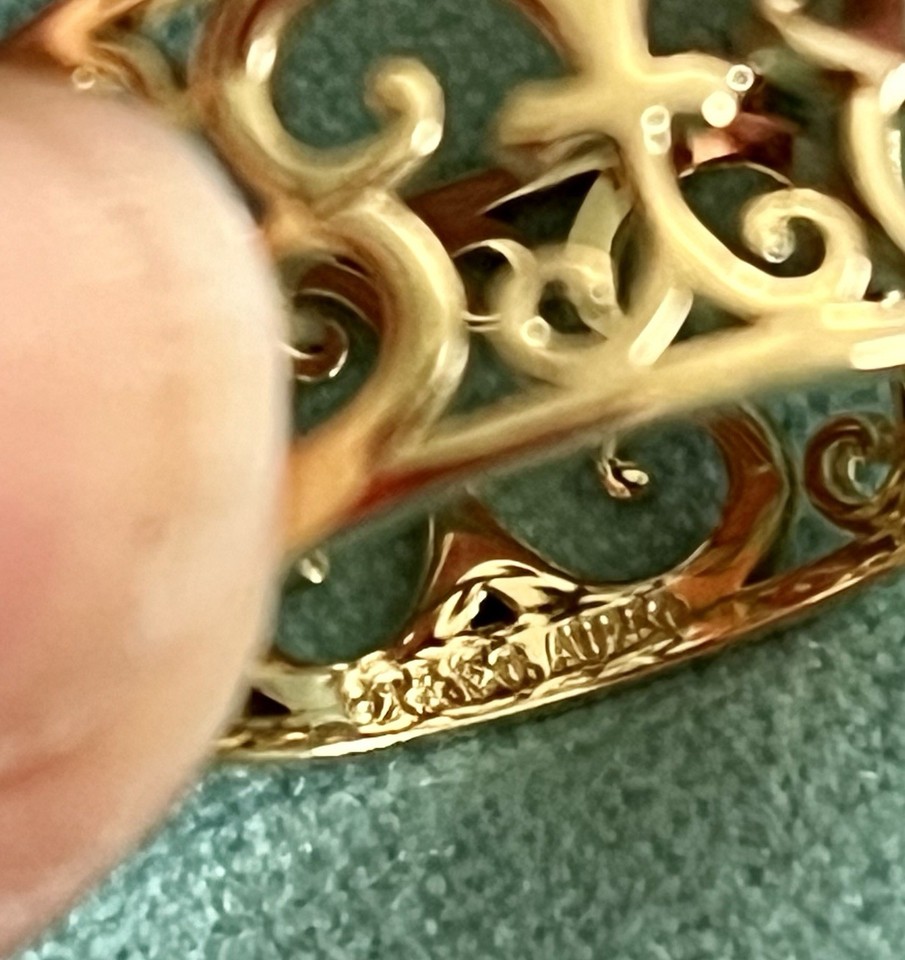 TIFFANY & CO - BEAUTIFUL SOLID 18K YELLOW GOLD MARRAKESH ENCHANT RING ...