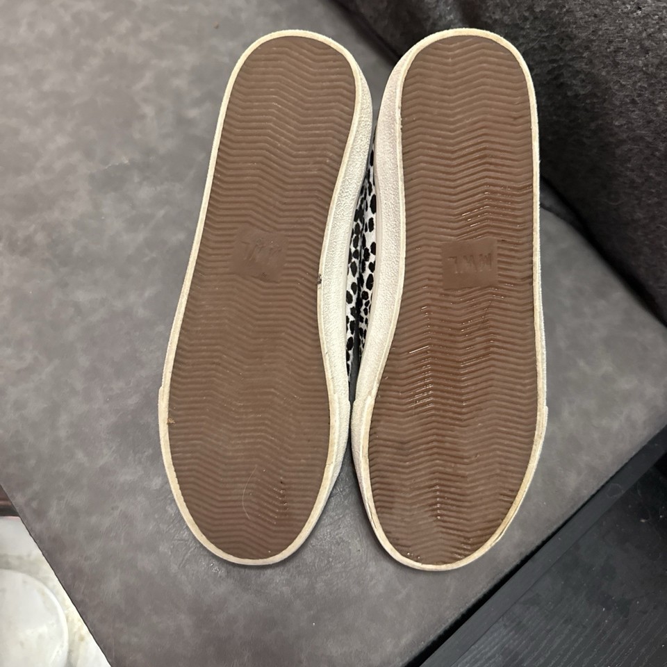 Madewell Sidewalk Womens Size 8 M High Top Spotted Calf Hair Sneakers ...