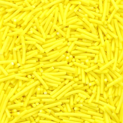 Yellow Strands Sprinkles 50g Edible Cake Decorations | eBay UK