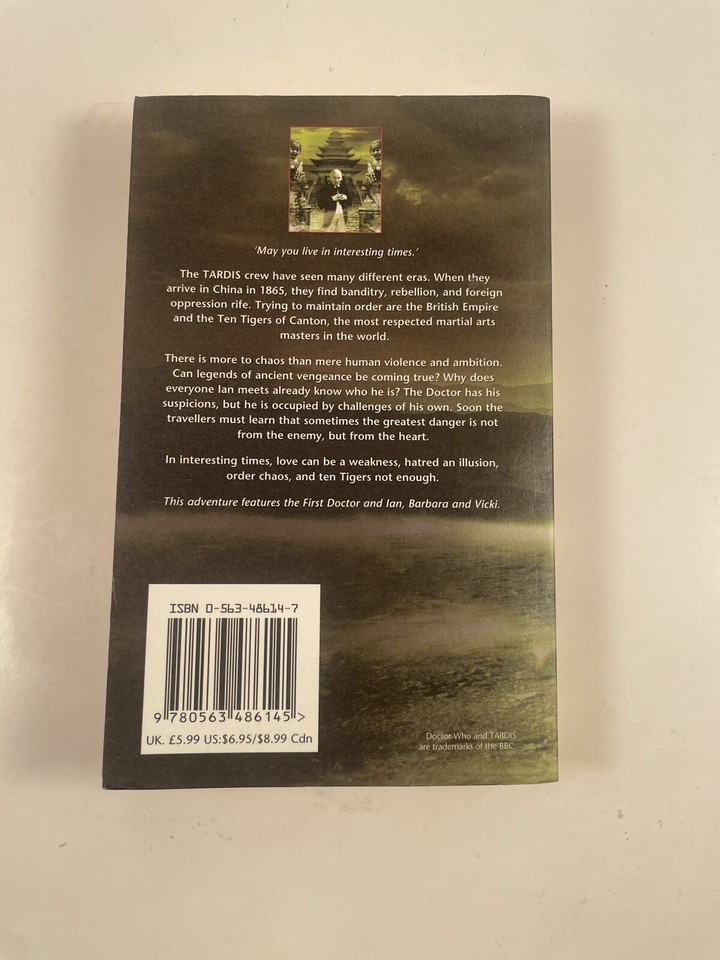 The Eleventh Tiger Doctor Who David A McIntee BBC 1st Doctor Paperback ...