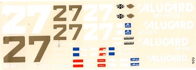 Fred Cady 604 27 Alugard Rusty Wallace Pontiac Waterslide Decals 1:24 ...