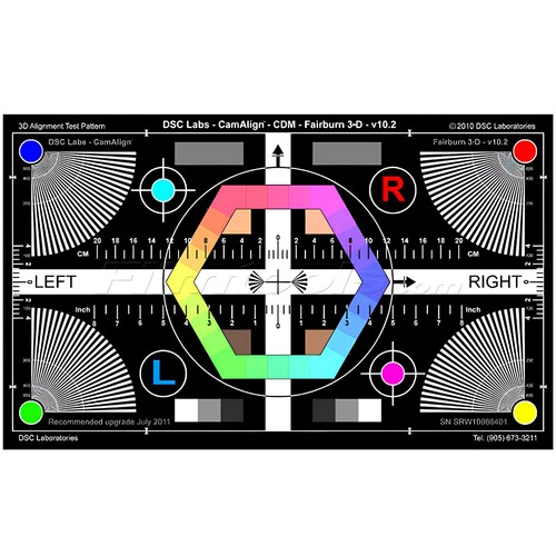 DSC Labs 40x24" Fairburn 3-D Maxi Calibration Chart | eBay