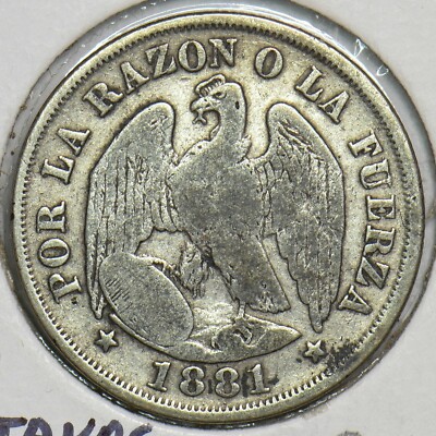 Chile 1881 20 Centavos Condor animal P290078 combine shipping | eBay