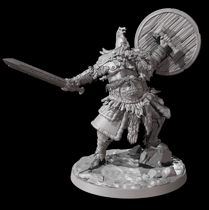 50mm Total Height Resin Ancient Warrior unpainted unassembled TD-6854 ...