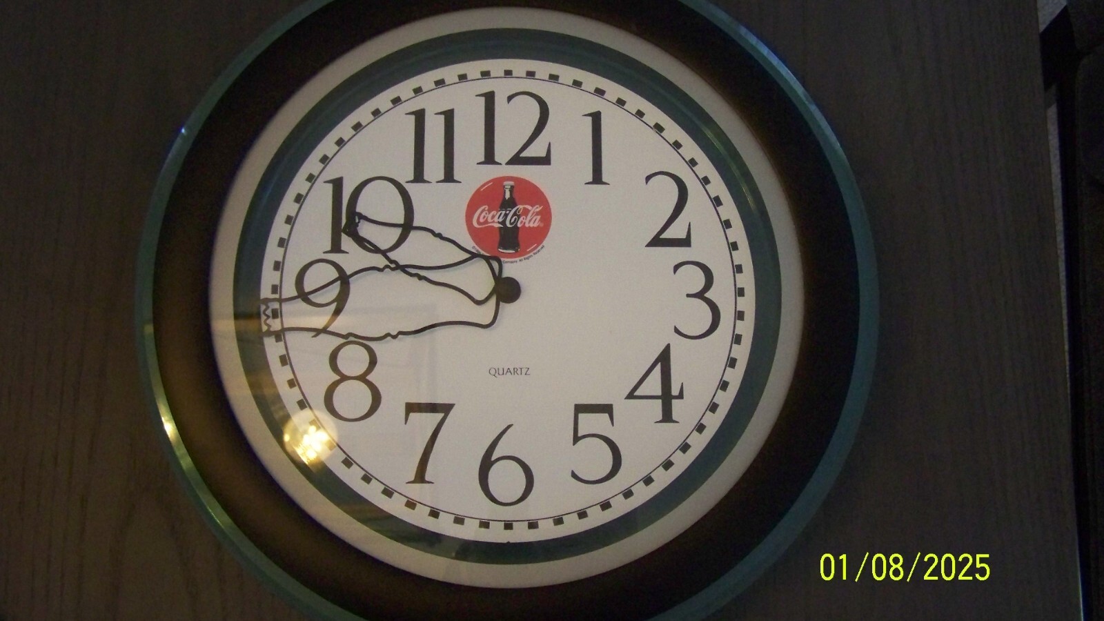 Vintage Coca Cola Wall Clock Quartz 12 " Diameter Retro 1996 | eBay