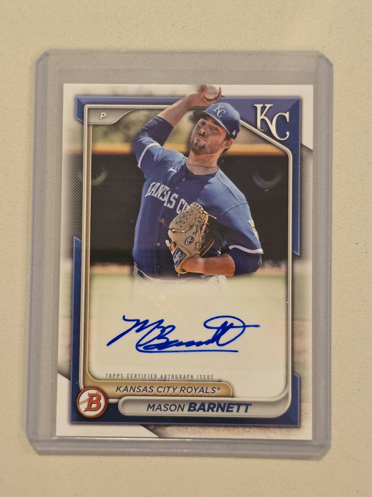 MASON BARNETT 2024 BOWMAN BASEBALL AUTOGRAPH PPRA-MBA ROYALS | eBay