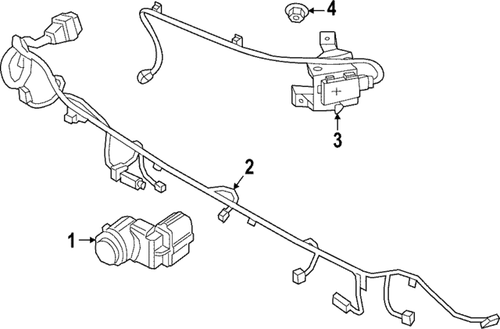 OEM Unit Assy Rear Corner Radar RH 99150S8600 for Hyundai Palisade 2023 ...