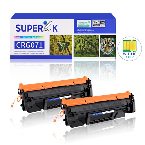2× Toner Cartridges Replacement for Canon 071 CRG071 for imageCLASS ...