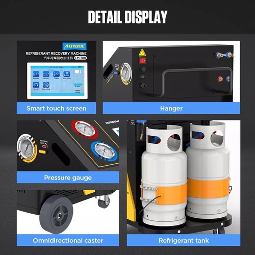 Refrigerant Recovery Machine HVAC Dual System AC Vacuum Recharge | eBay