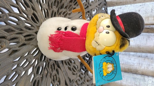 100% Pure Garfield Snowman Holiday Plush 1978 #84 | eBay