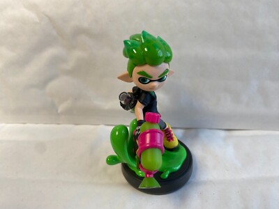NINTENDO AMIIBO SPLATOON 2 COLLECTION SERIES NEON GREEN INKLING BOY ...