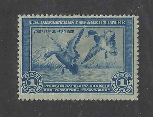 1934 RW1 Duck Stamp Print Mint Face Used Cats $750. If Perfect | eBay