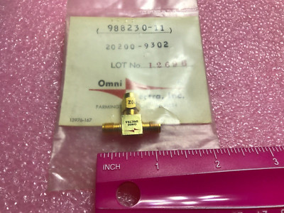 1 pc - SMA Tee (F-M-F) RF adapter connector , OSM PN/ 20200-9302 Omni ...