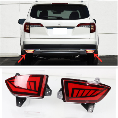 For 2019-2022 Honda Pilot LED Rear Fog Light Tail Bumper Light Sets | eBay