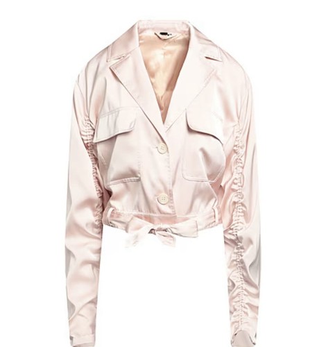 OW Collection Vegas Satin Jacket - Dusty Rose - NWT | eBay