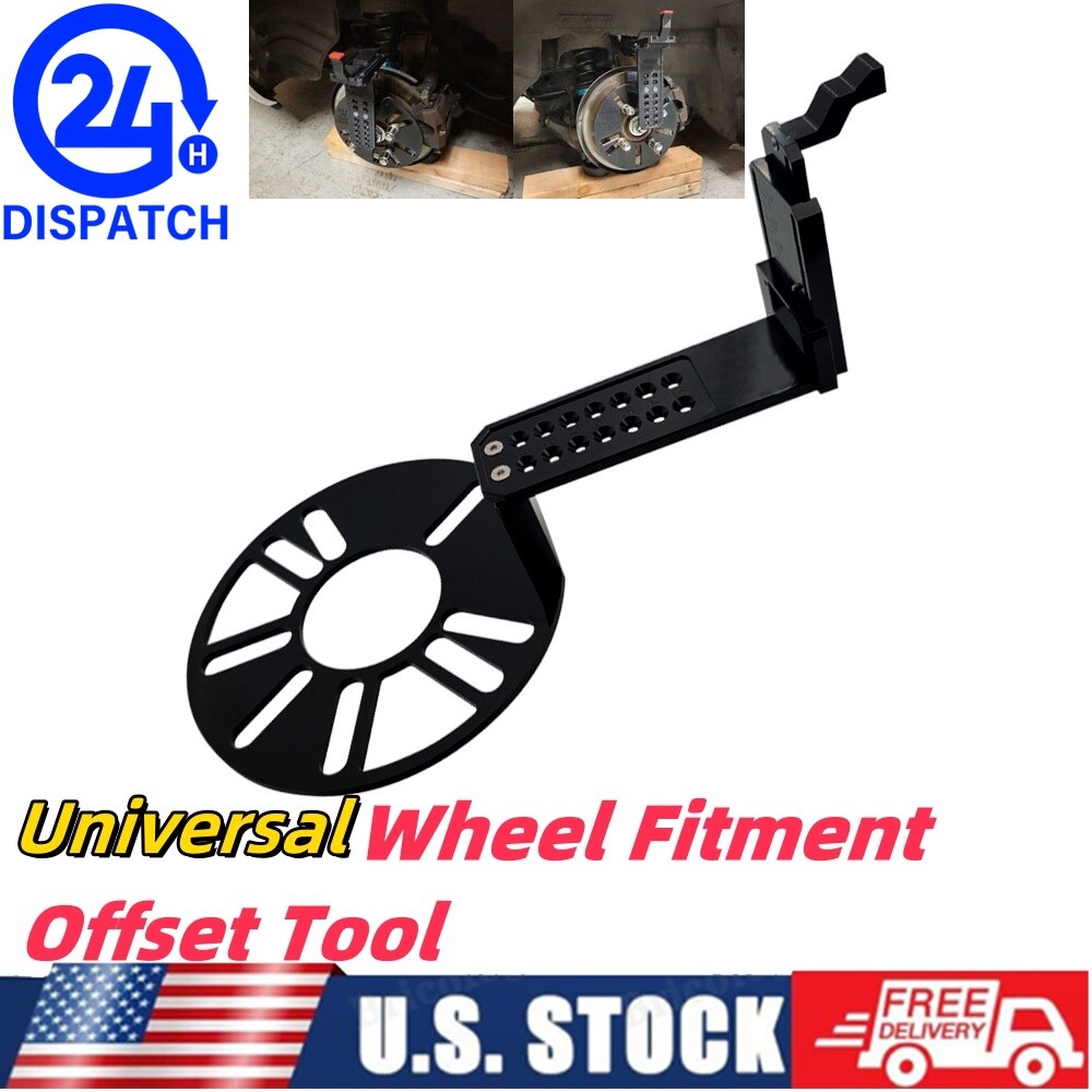Universal Wheel Fitment Offset Tool Aluminum-Offset Measurement Gauge ...
