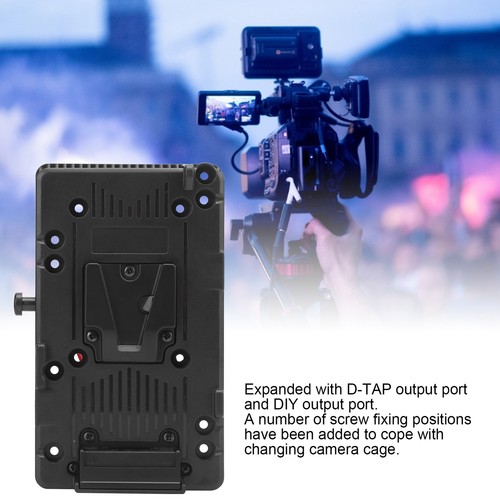 New V Mount VLock Battery Plate Adapter For DSLR Video Camera With DTap ...