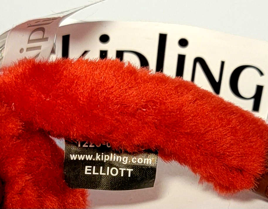 New With Tag KIPLING Live Light Monkey Keychain - Cherry Tonal 2.75"H ...