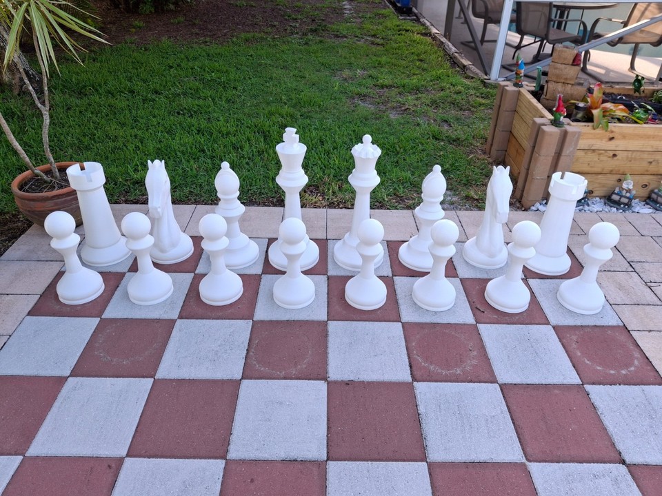 Giant 24 Inch Chess Set with 25-inch tall Kings Indoor outdoor s10 | eBay