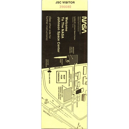 Vintage NASA Johnson Space Center Map Houston Texas TF4-BD | eBay