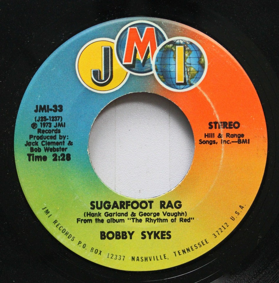 Country Nm! 45 Bobby Sykes - Foggy River / Sugarfoot Rag On Jmi | eBay