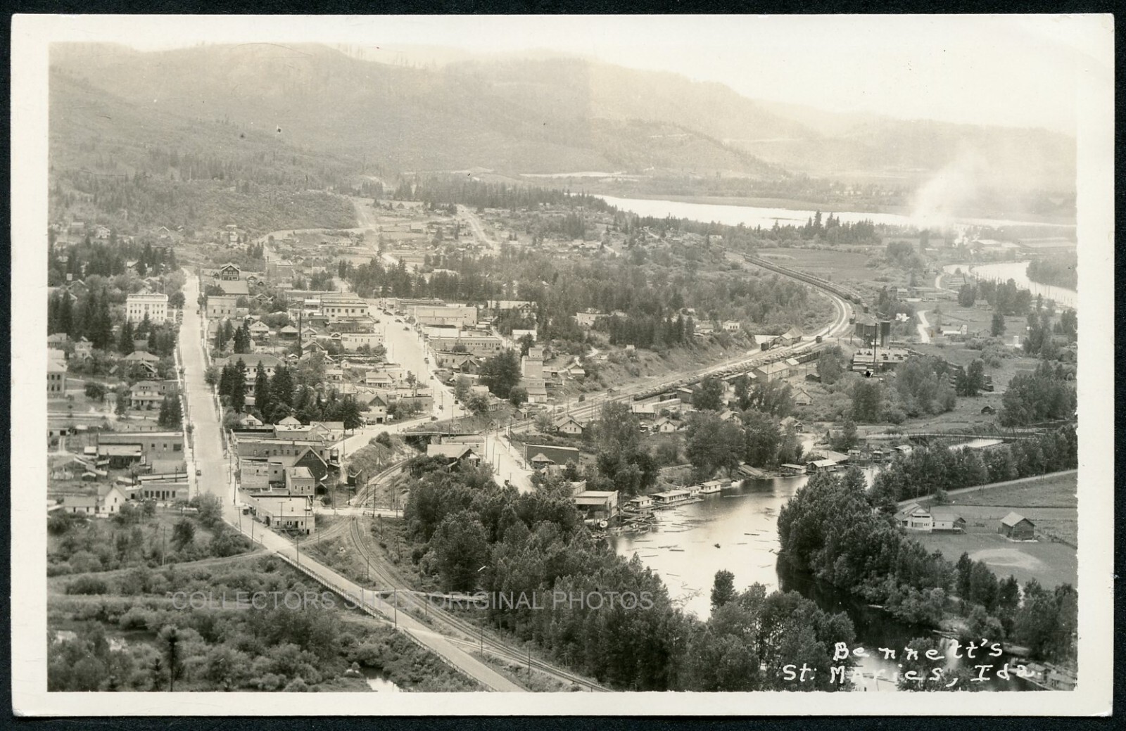 ST. MARIES IDAHO TOWN VIEW by BENNETT - 1930s RPPC RP PHOTO POSTCARD | eBay