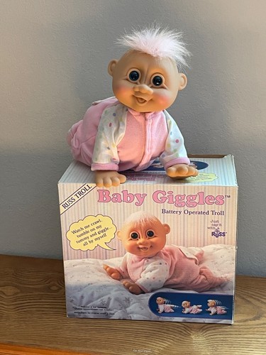 Troll Doll Crawling Baby Giggles Battery Operated Troll~Non Working ...