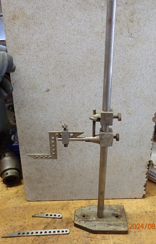 VINTAGE MACHINIST MADE TRANSFER STAND WITH SCRIBERS | eBay