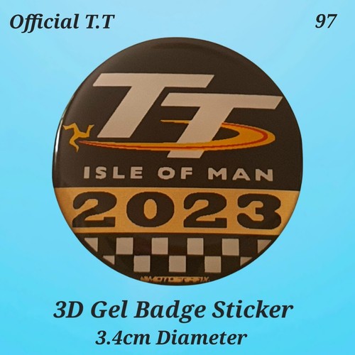 Isle of Man TT Races Route Course Capital De La Mondial 2023 Gel Badge ...