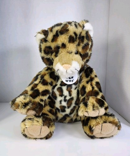 Build-A-Bear Leopard Cheetah Plush w/ Gold Eyes World Wildlife Fund ...