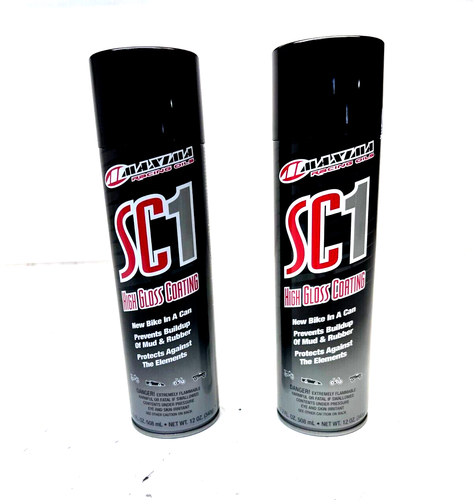 2 Can Maxima SC1 Silicone Spray 17oz For Honda Yamaha Suzuki Kawasaki ...