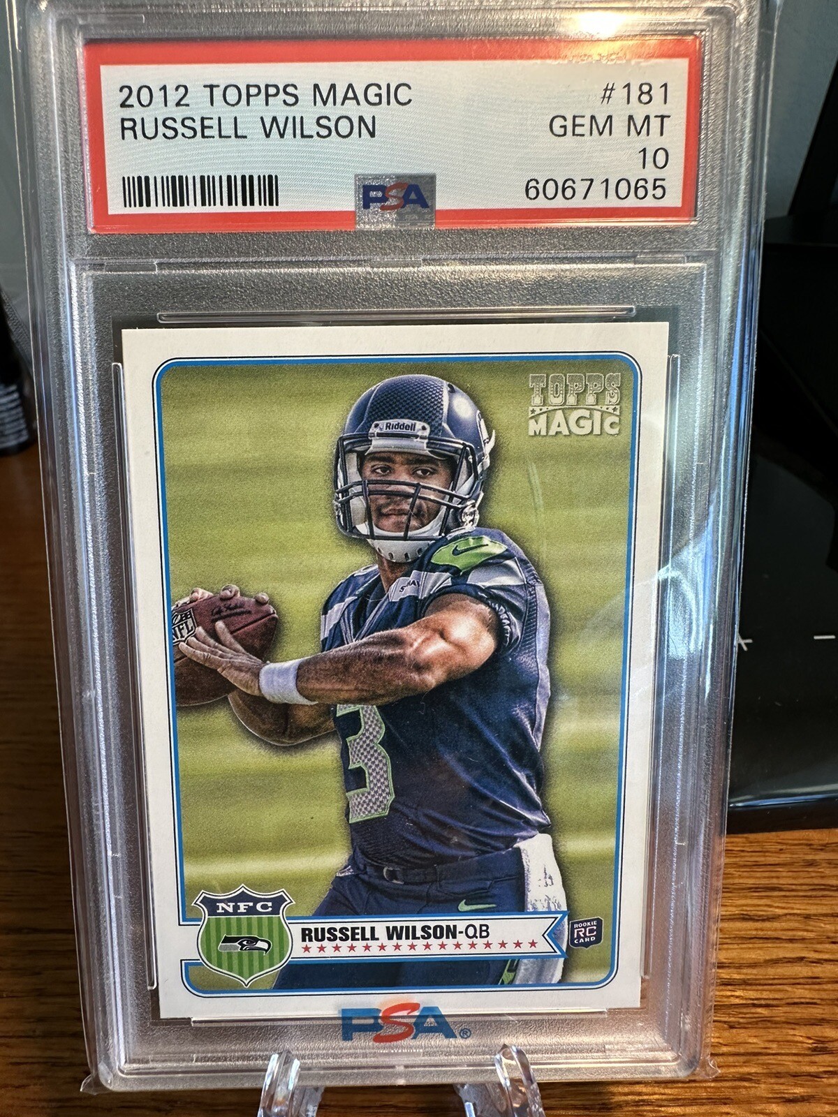 2012 Topps Magic Russell Wilson Rookie Card #181 PSA 10 Gem Mint | eBay