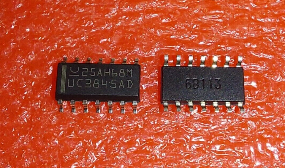 12pcs/lot UC3845AD,Switching Controllers Current Mode,SOIC-14,Texas ...