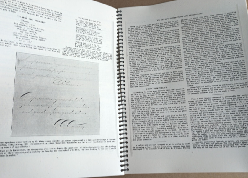 C C Canan (1921) Collection of Penmanship Ornamental Lettering Drawing ...