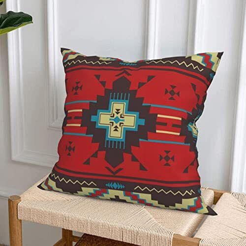 Western Native American Throw Pillow Covers Set of 4, Southwestern Boho ...