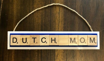 Dutch MOM Coffee Christmas Ornament Dutch Bros Scrabble Tiles ...