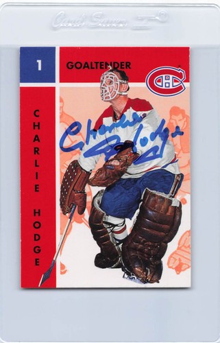 1995/96 Parkhurst #70 Charlie Hodge Canadiens Signed Auto *J7854 | eBay